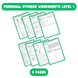 Personal Hygiene Worksheets - Level 1 - CleanBeanKids